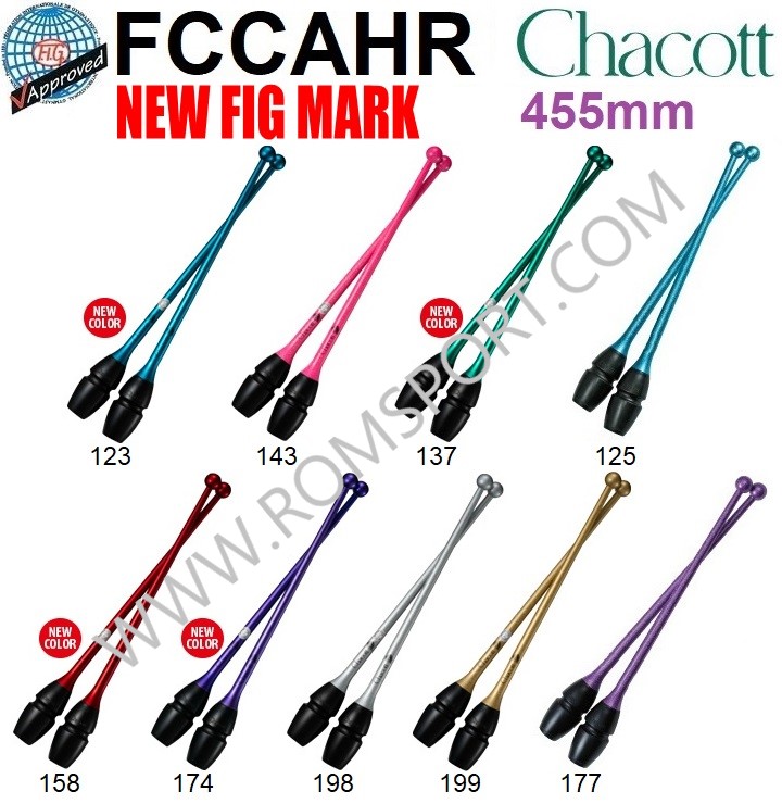 Chacott 143 Pink Hi-grip Rubber Clubs (455 mm) (Linkable